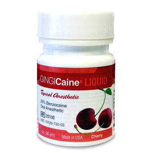 Gingicaine Topical Anesthetic Liquid Bing Cherry 1oz Bottle