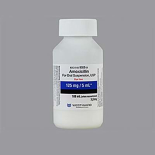 Amoxicillin Liquid Bottle