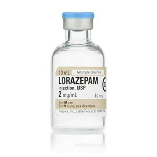 Lorazepam Injection USP 2mg/ml 1ml Vial 10/box Rx